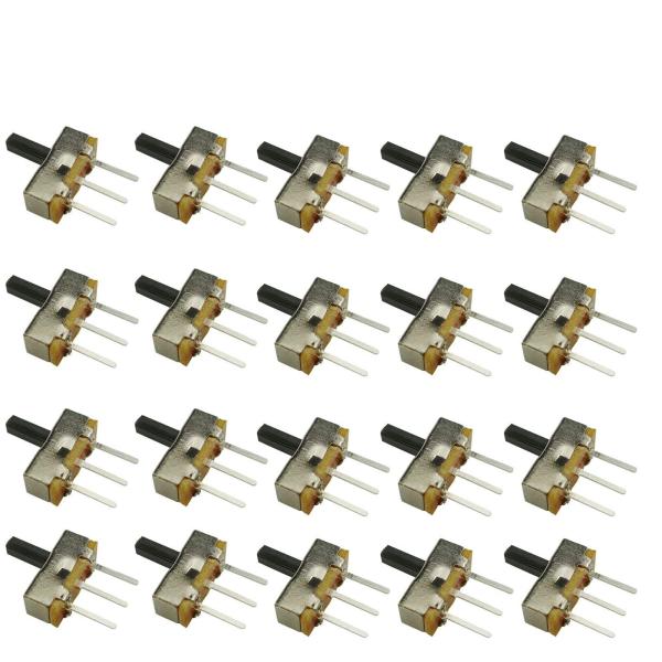 【商品概要】トグル垂直線スライドSS12D00G5 2ポジションSPDT 1P2T 3ピンPCBパネルミニ垂直スライドパッケージ内容：20 X SS12D00G5 スライド【商品説明】<b>パラメー:<br><...