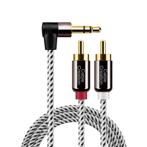 【商品概要】【CABLECREATION RCA変換ケーブル】 3.5mm → 2RCA ステレオオーディオケーブルは、MP3プレーヤー(iPod)、スマートフォン(iPhone)、タブレット(iPad) 、パソコン等3.5mm auxil...