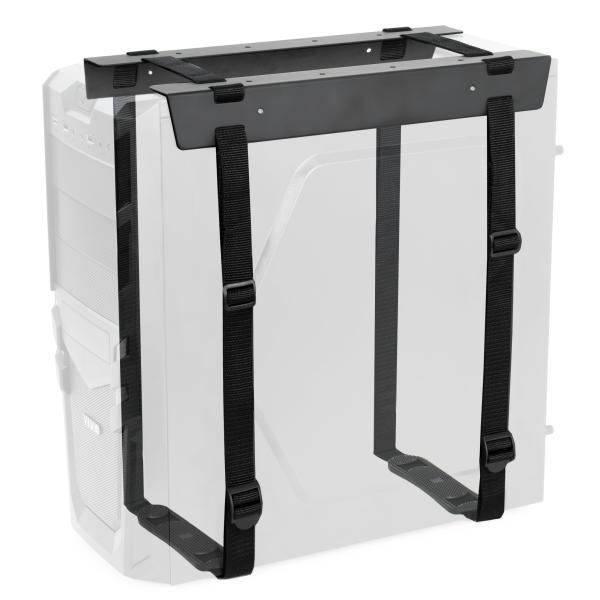 【商品概要】アンダーサーフェスマウント:PCケースを机の下や平らな作業面に固定し、床から離れて、簡単にアクセスできます。 地面の振動やほこりにさらされるのを制限することで、コンピューターの製品寿命を延ばします。【調整可能設計】CPUのネジ穴...