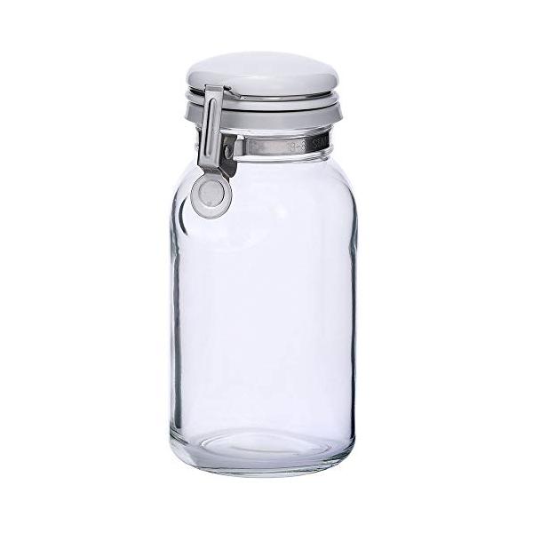 【商品概要】素材・材質:本体/ソーダライムガラス フタ/ポリプロピレン 金具/ステンレス パッキン/シリコンゴム フック・フタ止め/ポリカーボネイト生産国:日本サイズ:縦6.8x横6.8x高さ14.5cm 口径4.0cm容量(約):0.3L...