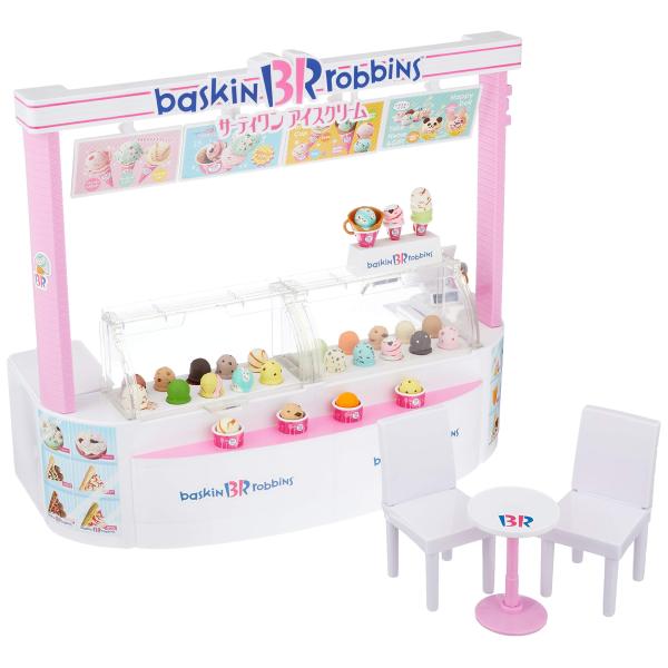 【商品概要】(C) TOMY B-R サーティワン アイスクリーム株式会社商品化許諾済対象年齢:3歳以上アイスはボリュームの40個付き。本物そっくりなアイスクリームパーツは全部で40個付き。実際のお店をリアルに再現。※人形・ドレスは別売。【...