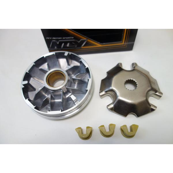 【商品概要】NCYブランド　ハイスピードプーリーキット最高速アップ　アドレスV125/G/S 全車ット内容：プーリー本体、ランププレート、スライドピース※ウエイトローラーは付属しません。【商品説明】アドレスV125G/S用ハイスピードプーリ...