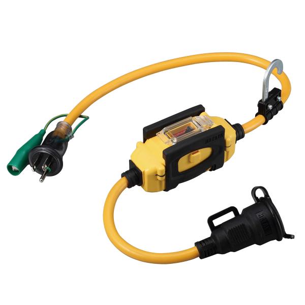 【商品概要】用途:漏電、使い過ぎを感知・防止電線長さ:0.7m(コンセント側0.2 プラグ側0.5m電線付)電線種別、太さ(mm)、心数(C):ソフトVCT2.0x3コンセント定格:2P 15A 125V 接地付仕様1:2P 2P接地付兼用...