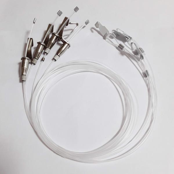 【商品概要】絵画、写真などの作品を吊り下げるために使用するピクチャーワイヤー1m 4本セットになります。<br>ワイヤーは、目立たない半透明タイプのナイロン製ワイヤーになります。<br>ピクチャーレールがなくても、上...