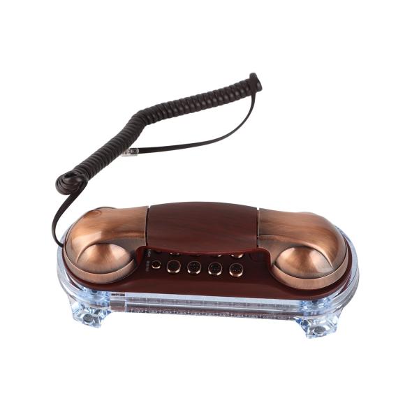 【商品概要】【メタルテクスチャと耐久性】青銅と赤の銅電話は丸い金属のボタンを使用し、黒いクルミの丸いクリアプラスチックボタンを使用します【素敵な使用体験】人間工学に基づいたデザインのラインラウンドボタンは人間の習慣により適しており、より快適...