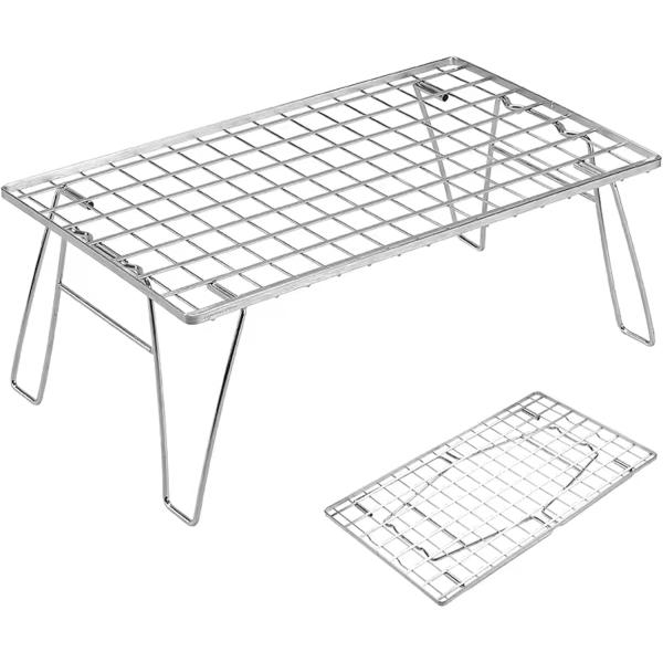 【商品概要】寸法：使用時／約60×35×23cm、収納時／約60×35×2cm、天枠深さ（内寸）／約0.9cm商品内容：フィールドメッシュラック単品（※収納バッグが付属されておりませんので、ご注意ください）重量：約1.8kg ; 材質：ステ...