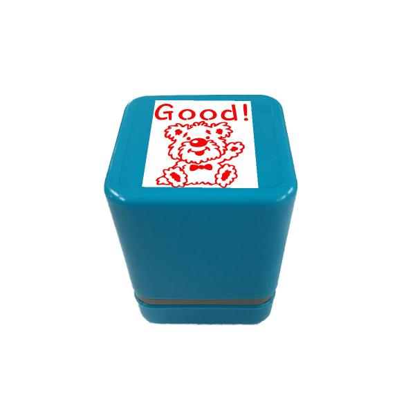 【商品概要】【シリーズ】アメコミ風先生スタンプ【サイズ】W35×D35×H45mm【印面サイズ】25mm角【インク色】朱色 / 補充可能【形式】シャチハタタイプの浸透印【商品説明】【商品詳細】ブランド：愛商品種別：文房具・オフィス用品商品名...