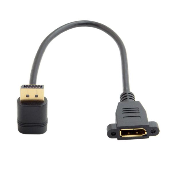 【商品概要】DisplayPortディスプレイポートオス→メス90度上下角度付き延長ケーブルこれはDisplayPortオス→メス延長ケーブル次世代のインタフェースのDisplayPortがベースのPCとノートパソコンに従来のDisplay...