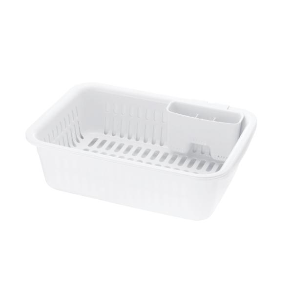 【商品概要】お皿を立てかけやすいスリット形状です。底面は水切れしやすい形状です。つけ置きに便利な目盛り付き。短いスプーン・フォークも取り出しやすい深さ2段階のポケット付き。【商品説明】【商品詳細】ブランド：リッチェル(Richell)商品種...