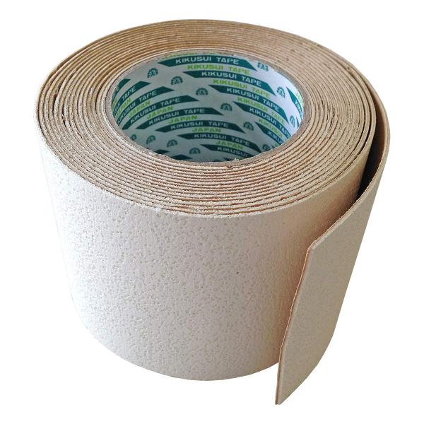 【商品概要】サイズ： 10cm幅×5m巻き（1.5mm厚）色： 白（白線）素材： 合成ゴム（ビーズ反射）粘着性のあるテープですが、施工箇所を良く清掃していただき、プライマーを利用して貼り付けた後に、ゴムハンマーで叩いてしっかりと圧着すること...
