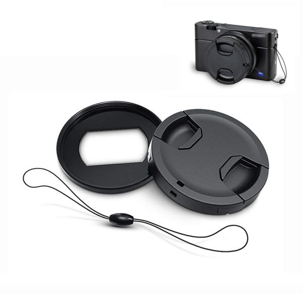 【商品概要】Sony ZV-1 II / ZV-1 / RX100 VII / RX100 VI / Canon G5X II デジタルカメラ適用しますフィルターとレンズキャップがカメラに装着可能です指圧式レンズキャップでで、レンズを保護し...