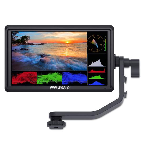 【商品概要】【最新かつ改善されたユーザー体験設計】FEELWORLD FW568は、5.5インチフルHD 1920X1080フルHD解像度です 500cd/m2高輝度、1000：1のコントラスト、170°の視野角、Rec.709プロカラーキ...