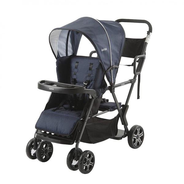 【商品概要】前席：生後4ヶ月?体重20kgまで 後席：2歳半(生後30ヶ月)?体重20kgまで【商品説明】【商品詳細】ブランド：カトージ商品種別：ベビー＆マタニティ商品名：カトージ 二人乗りベビーカー 二人でゴー 4か月~ () 41911...