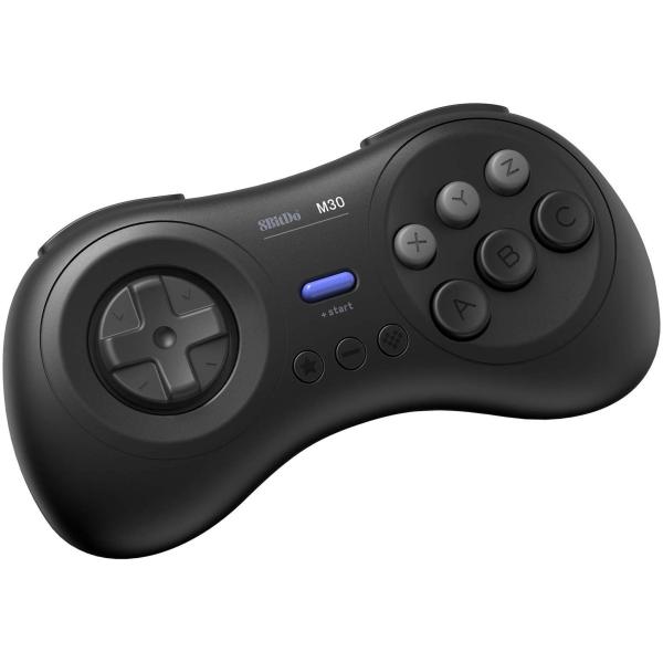 【商品概要】SEGA メガドライブ風コントローラーにbluetoothを搭載しました。【対応機種】任天堂Switch、PC、macOS、Androidに対応しています。bluetooth、充電式バッテリー、ターボ機能搭載付属品：M30blu...
