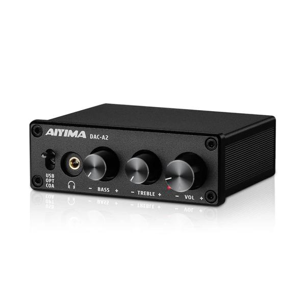【商品概要】1. AIYIMA DAC A2は、PC-USB/光入力と同軸およびRCA/3.5MMヘッドフォン出力で設計されており、ほとんどの家庭用オーディオシステムに適合します（Q4はマイクをサポートしていません）。 RCA出力は デスク...