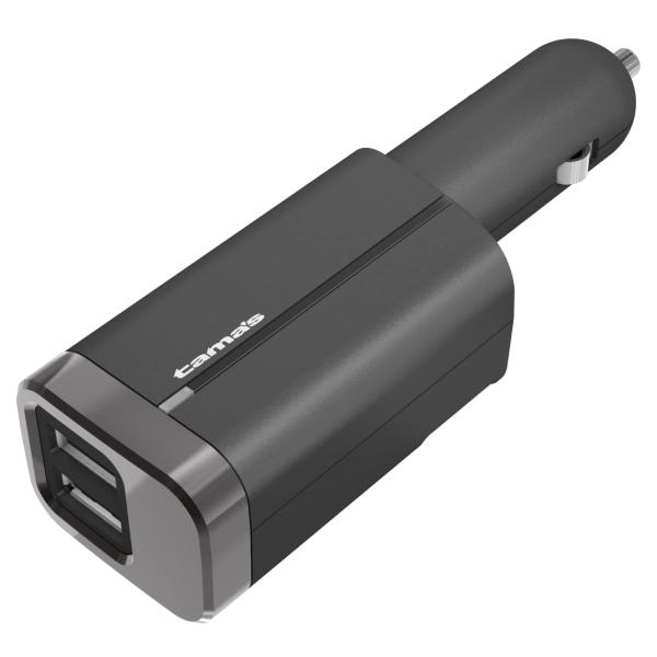 【商品概要】USBポートの総数? USB type A× 2ポート折りたたみ式コンセントプラグ（90度回転格納）質量：（本体）約70ｇDC12V/DC24V車対応サイズ：W36×H121×D27.5mm※充電ケーブルは付属しておりません【商...