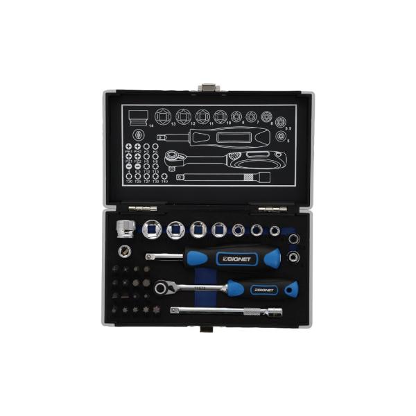 【商品概要】●差込角(DR): 1/4●ソケット全長(mm): 16●材質:クロムバナジウム鋼●ケース寸法(mm): W187×D113×H42●重量(g): 707【商品説明】【商品詳細】ブランド：SIGNET(シグネット)商品種別：DI...