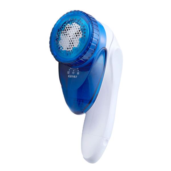 【商品概要】単3電池2本使用(別売)サイズ:約 6.3×16×9.5cm素材・材質:[本体]ABS樹脂 [毛玉ストックケース・布地保護カバー]AS樹脂 [刃]ステンレス [お掃除ブラシ]ABS樹脂重量: 約153.5g(電池除く)【商品説明...