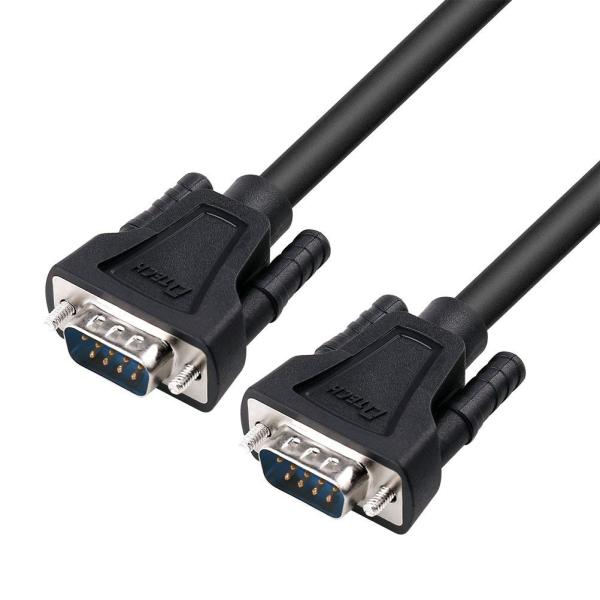 【商品概要】RS232C（D-Sub9ピン）延長ケーブルクロスケーブル（２＆３番ピンだけがクロスされていまいすが、ほかのピンはストレートされています。）DB9オス - DB9オスケーブル長さ：3m強力な接続を確保できるネジを両端に採用してい...