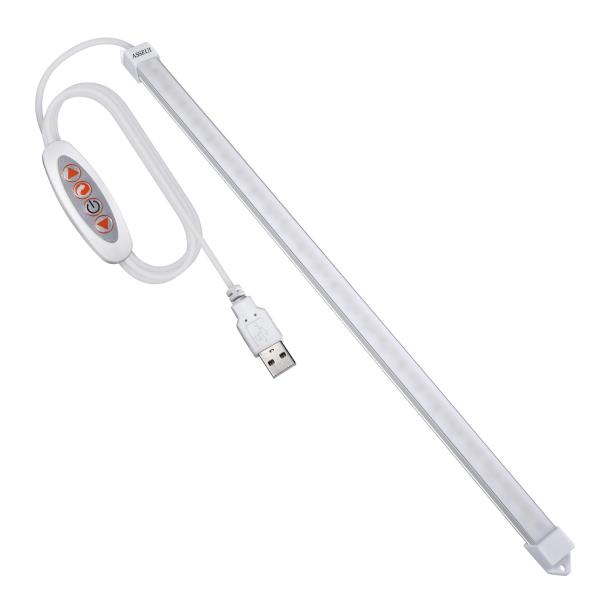 【商品概要】【目に優しいLEDライト】しっかり明るく照明し且つ省エネの高輝度なUSBバーライトとしてPC周りに最適です。柔らかくて目に優しい暖色系の光が届き、眩しいことが無く、読書や学習、パソコン照明ランプとして、寝室/オフィス/学生寮/リ...