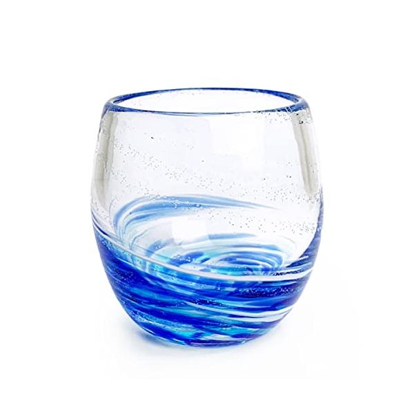【商品概要】[素材：ソーダガラス][サイズ：高さ：約7.5cm　口径：約6.5cm][重量：約260g][容量：約200ml（満杯時）][製法：吹きガラス製法による琉球ガラス製品][生産地：中国（※日本国内食品検査済）][ホタル石とは・・・...