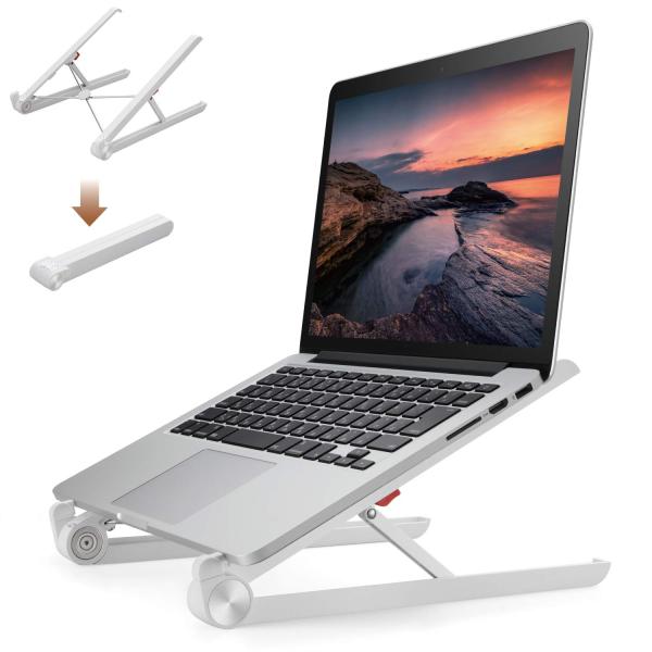 【商品概要】コンパクトに折りたたんで収納・持ち運びが出来るポータブルノートPCスタンドです。ノートPCの画面部分を上げることで目線をあげることができ、PC作業時の姿勢を改善することができます。コンパクトに折りたたんでカバンに収納することが出...