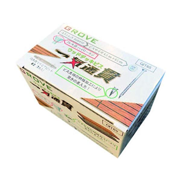 【商品概要】【材質】SUS410ステンレス鋼【ヘッドスタイル】スクエア　※スクエアビット1本付【サイズ】φ4.5mm×65mm　200本入【商品説明】一気通貫ステンレスビスは、ビス先端の特殊形状による抜群の進入力があります。素材はSUS41...