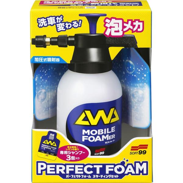 【商品概要】品番:04940自動車のボディ、ガラス、タイヤ及びその他外装品の洗浄用原産国:中国蓄圧式泡噴射装置プロが使う泡よりも更に微細で滑らかな泡を連続して作り出すことができます。【商品説明】【商品詳細】ブランド：SOFT99商品種別：車...