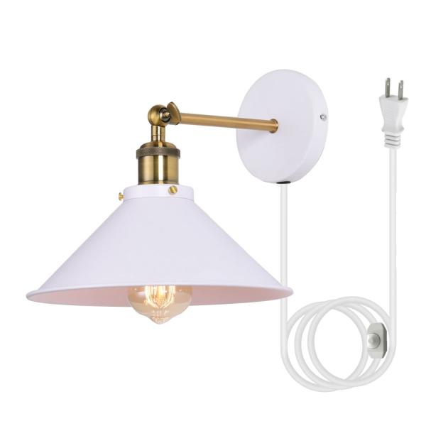 【商品概要】【商品詳細】電球口金：E26×1（電球別売り) 白熱電球、蛍光灯、LEDに対応できます。 ワッド：MAX40W　　サイズ：19*19*26cm 　調光可能　　角度調節可能：約180度　 材質：高圧鋳鉄 　 入力電圧：100V 　...