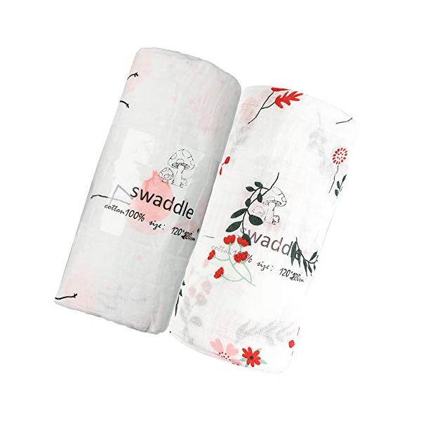 【商品概要】【素材】綿100％【サイズ】120＊120cm　【セット数量】2枚セット【中国製、日本企画】【一枚一枚検品済み】※商品が到着後30日以内に返品・交換ができる。【柔らかいおくるみガーゼ】柔らかいわたガーゼを使用して作り上げたおくる...