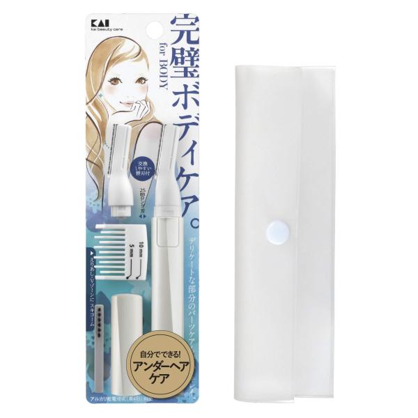 【商品概要】【デリケートゾーンにも使える電動トリマー】約25mmの刃と、長さを整えるスキコームがセットになった、様々な部位に使える電動トリマーです。デリケートゾーンのお手入れにも便利。電動だから肌負担も少なくすみます。【長さを揃えられるスキ...