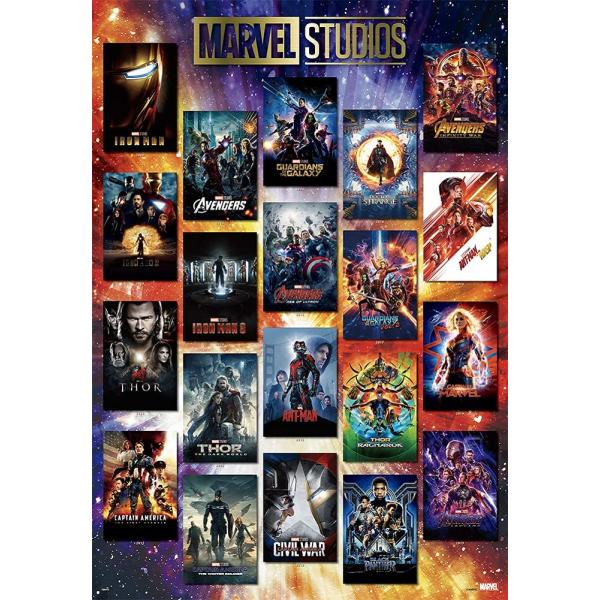 【商品概要】映画の歴史を塗り替えたマーベル・スタジオのヒット作品が大集合！歴代作品のポスターを集めた豪華な一枚！映画の興奮が甦ります。(C)2020MARVEL完成サイズ：51x73.5cm【商品説明】【商品詳細】ブランド：テンヨー(Ten...