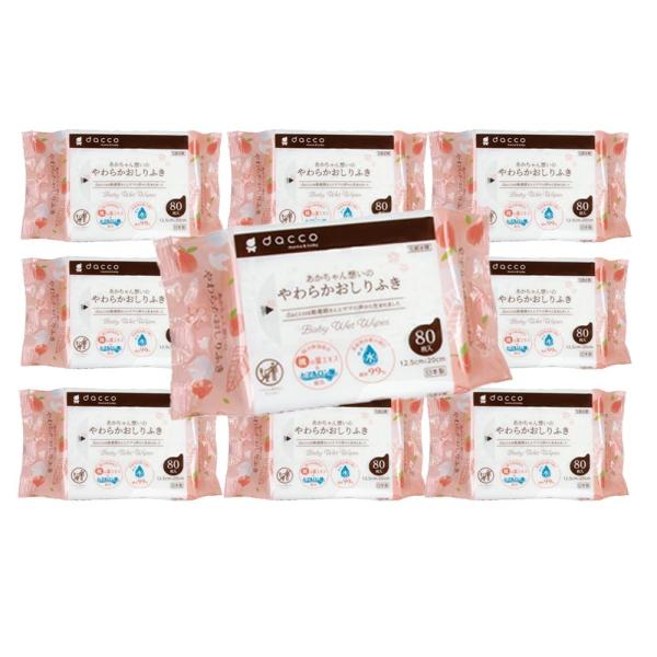 【商品概要】【商品説明】●ソフトな肌ざわりで水含みの良いレーヨン不織布に、保湿成分桃の葉エキスを配合した、肌にやさしいウエットタイプのおしり拭きです。 ●弱酸性で低刺激のため、デリケートなあかちゃんの肌にも最適です。 ●アルコール（エタノー...