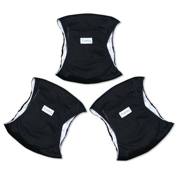 【商品概要】内側はメッシュ素材で通気性がよく、着心地も柔らかいです。固定用のマジックテープは大きくて、愛犬に適切なサイズに調整できます。伸縮性の縁で、わんちゃんの動きにもピッタリフィットします。防水加工の生地で、２層の吸収マイクロファイバー...