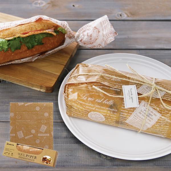 【商品概要】材質：パラフィン紙(片面ワックス加工)サイズ:横290×縦370mm直接食品をラッピングしていただけます。 <br>油分の多い食品も油染みしにくいです。生産国：日本ベーキングにはご使用頂けません。【商品説明】使い方無...