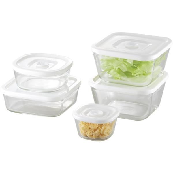 【商品概要】サイズ(約):110ml/9×9×高さ5.5cm、260ml/13×13×高さ5.5cm、450ml/15.5×15.5×高さ5.5cm、700ml/15.5×15.5×高さ8cm、 (表示容量/実用容量)本体重量(約):250...