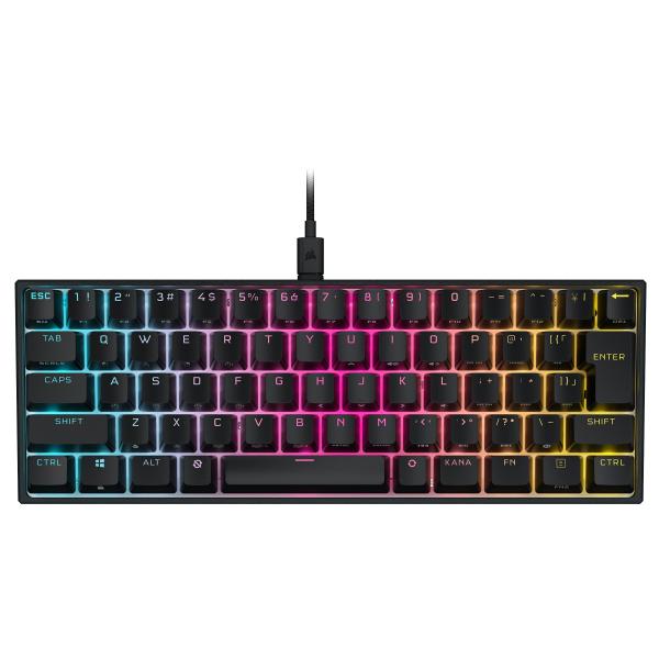 【商品概要】フルサイズキーボードの60%の面積に機能を満載。CORSAIR AXON ハイパープロセシングテクノロジーによる、最大8000Hzの高速動作。全てのキーにCHERRY MX SPEED RGB Silverメカニカルスイッチを採...