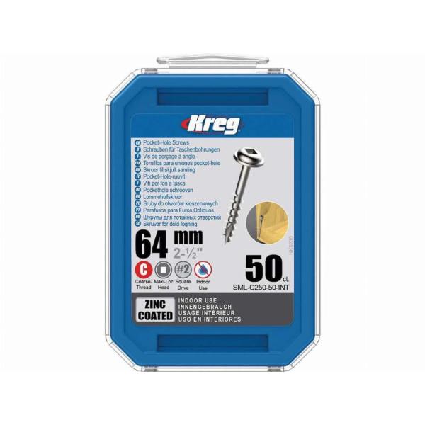 【商品概要】1-1/2インチのストックを接合するための2-1/2インチのネジ。Maxi-Locワッシャーヘッド。松、合板、パーティクルボード、MDF、メラミンなどの柔らかい素材に最適です。大きなスレッドが最大の保持力を提供。ワッシャーヘッド...