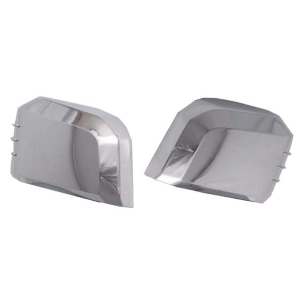 【商品概要】人気の6型ハイエースに新しいカスタムパーツの登場！ミニウエス付ドアミラーカバー 左右セットカラー：メッキ！ カーボンとピアノブラックも別で出品中です。サイド周りのカスタムに！簡単取り付け！両面テープ付き。適合 GL DX グラン...