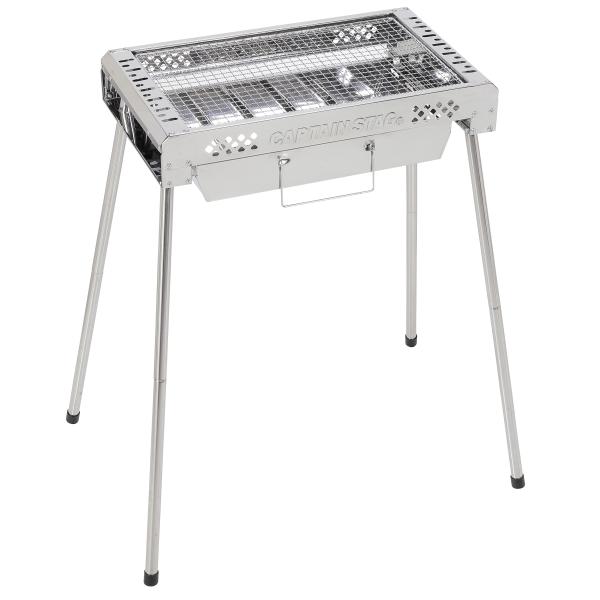 【商品概要】組立サイズ:(約)幅500×奥行290×高さ700・380mm収納サイズ:(約)幅500×奥行290×高さ80mm製品重量:(約)2.3kgセット内容:本体フレーム×1、炭入×1、バーベキュー網×1、ハンドル(炭入用)×2、ハン...