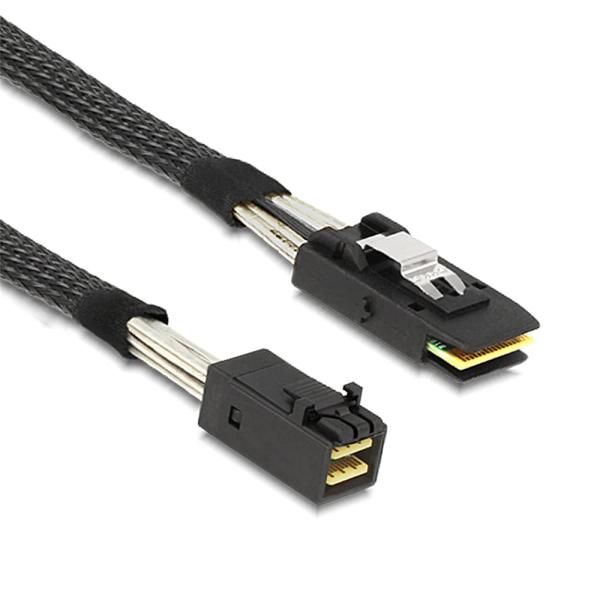 【商品概要】NFHK ミニSAS SFF-8087ケーブルへの内部ミニSAS高密度HD SFF-8643これは、Mini Serial Attached SCSI HD x4（SFF-8643）からMini Serial Attached ...