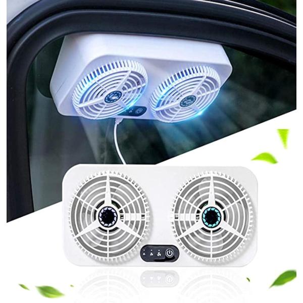 【商品概要】【商品説明】【商品詳細】ブランド：ZHUZE商品種別：車＆バイク商品名：ZHUZE 車用排気ファン 車載 換気扇 USB充電可 2021新版 冷却空気 車内換気 空気清浄機 ファンの分離設計 消臭 熱気排出 車用冷房品 省エネ ...