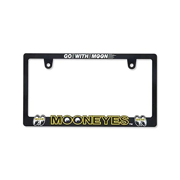 【商品概要】人気のライセンスフレーム！3D MOONEYES ロゴ ライセンスフレーム for JPN サイズ [MG062BKMO]3Dデザインの MOONEYES ライセンスフレームです。 愛車のライセンスプレートをスタイリッシュにドレ...