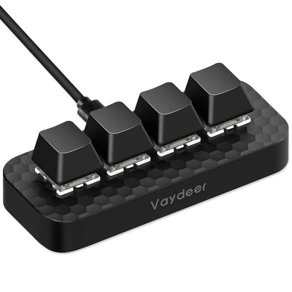 【商品概要】便利な小型キーボードです。よく使用するショートカットなどを各キーに登録して作業を効率化できます。専用ソフトをダウンロードし、4個のキー全てにショートカットなどの設定が簡単にできます。各種デザインソフトに対応し、様々なショートカッ...