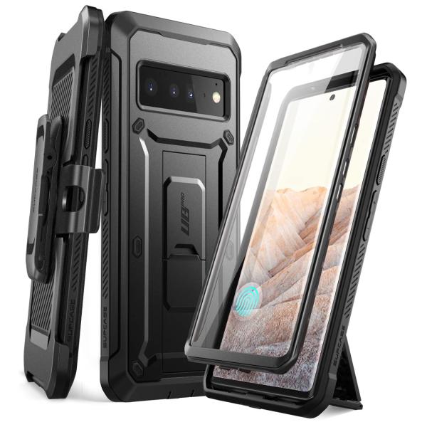 【商品概要】対応機種】GooglePixel6Pro 専用【守るためのデザイン】：この製品は米国軍事規格を取得し、ケースと液晶保護フィルム一体型で、スマホを全面カバーできます。各種コネクタにはフラップ式のキャップが装備されており、砂・埃など...