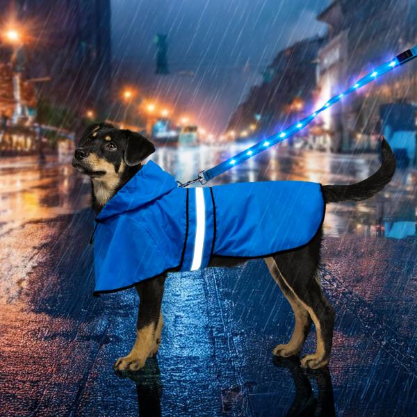 【商品概要】??軽量＆防水＆耐久性-この犬のレインコートは100％ポリエステル防水生地で作られています。軽量で耐水性があり、最悪の気象条件でも子犬を快適で乾燥した状態に保つことができます。耐久性に優れています。長い時間。??安全反射ストリッ...