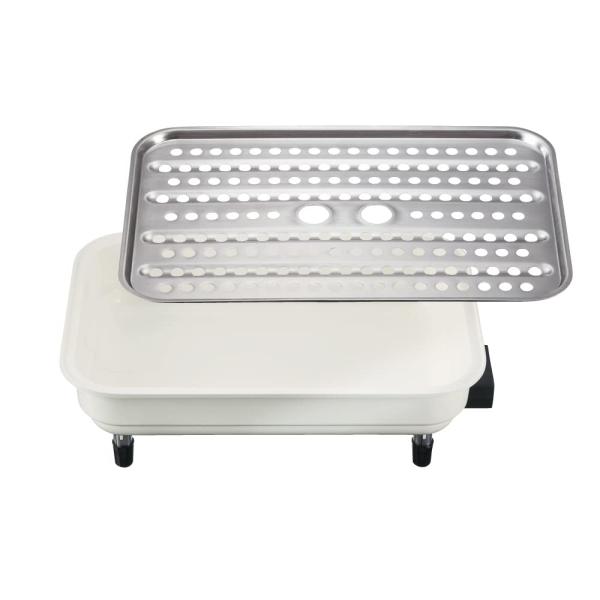 【商品概要】レコルト［ホットプレート］のオプションパーツ鍋料理やスープ作りに使い勝手のよいセラミックスチーム深鍋と蒸しプレートがセットになっています。セラミックスチーム深鍋は2.2Lまで対応の大容量。ヒーター内蔵なので沸騰までの時間が短く、...