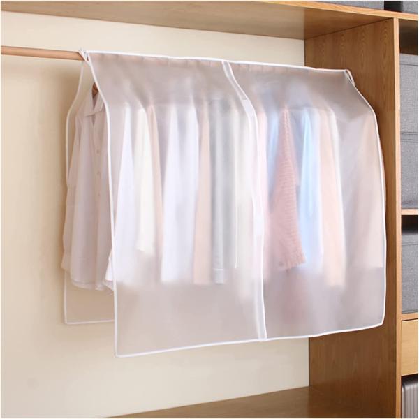 【商品概要】【商品仕様】：約幅110*高さ120cm、PEVAで作られて、お大切な服をホコリ、カビ、湿気、虫や汚れからしっかり守って、服を型崩れないし、衣類を大事に保管できます。【固定ヒモ付き】：両サイドのヒモをハンガーラックのパイプに結ぶ...