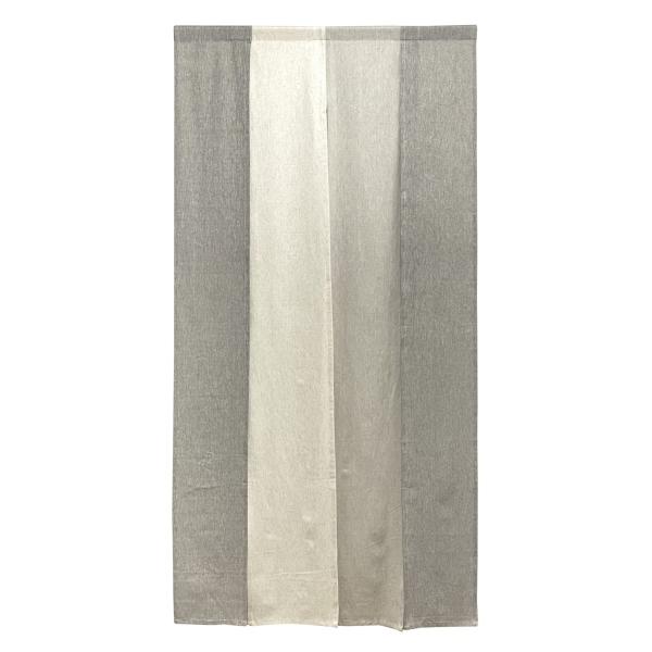 【商品概要】サイズ：幅85cm × 丈170cm / 丈200cm / 丈230cm品　質：綿・麻生産国：インドアレンジも楽しめる４つ割れのれん中央：中割れ両サイド上部：重ねての縫製【商品説明】綿素材の４連のれん。そのままかけて目隠しに、結...
