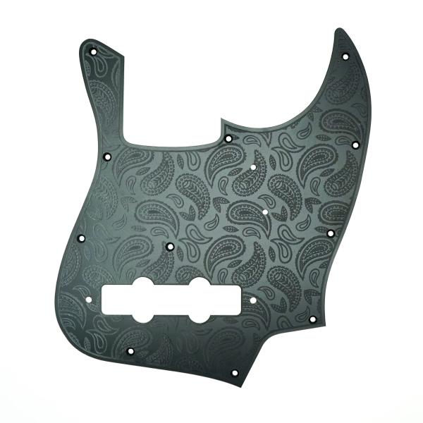 【商品概要】ペイズリー柄を彫刻したジャズベース用アクリル製ピックガードです。Fender Japanのジャズベースのピックガードからトレースしておりますが、 楽器の個体差によるずれが生じる場合があることをご了承下さい。アクリルの厚みは2mm...